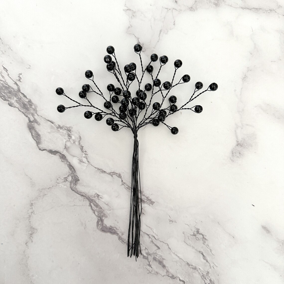 Small Black Pearl Pick - Wedding Floral, Holiday Floral - Etsy