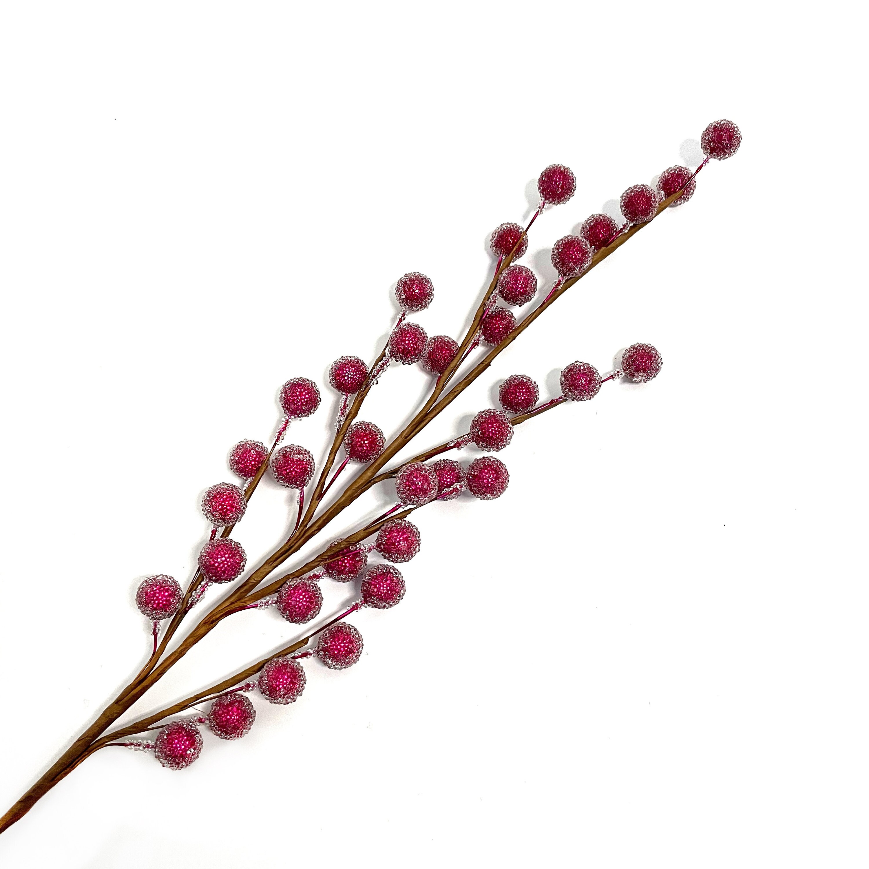 Frosted Red Berry Spray Holiday Floral Christmas Floral | Etsy