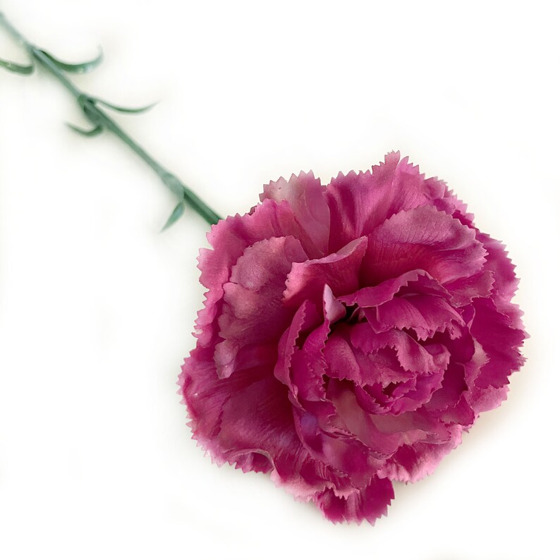 Real Touch Violet Carnation - Artificial Flowers - Available With or ...
