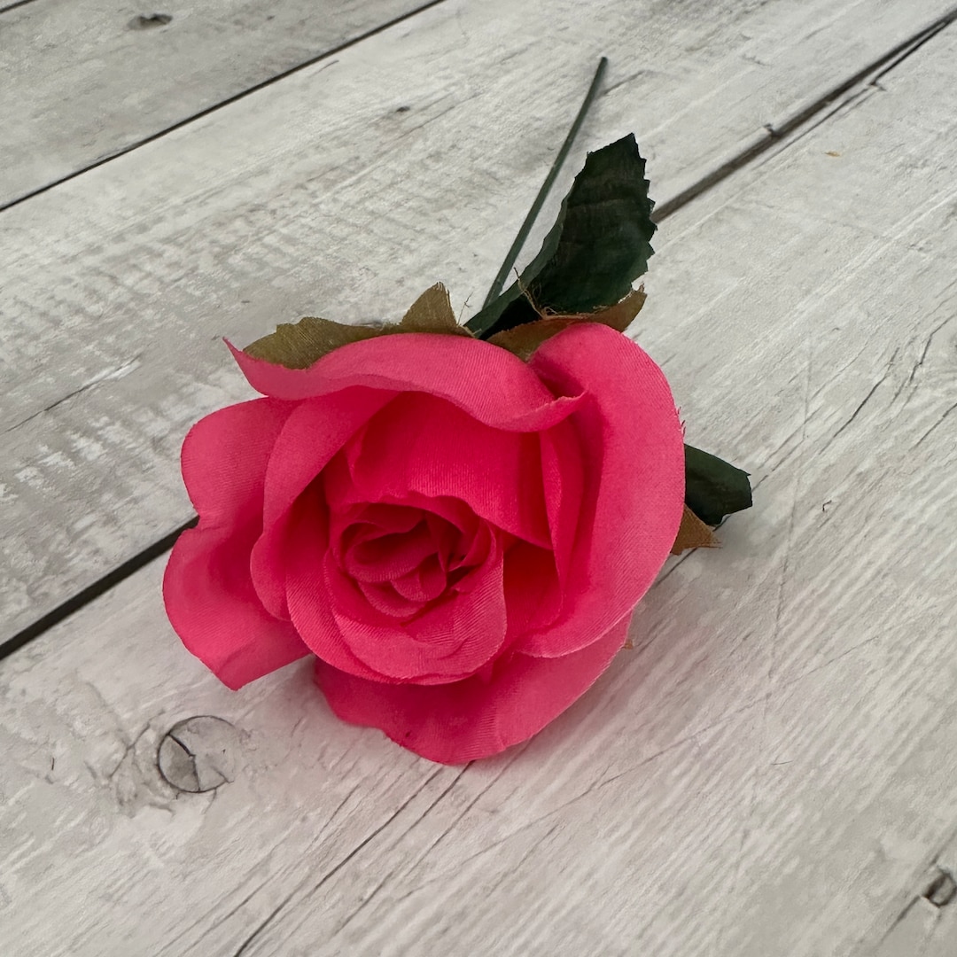 Pink Rose Pick - Artificial Flowers - Etsy