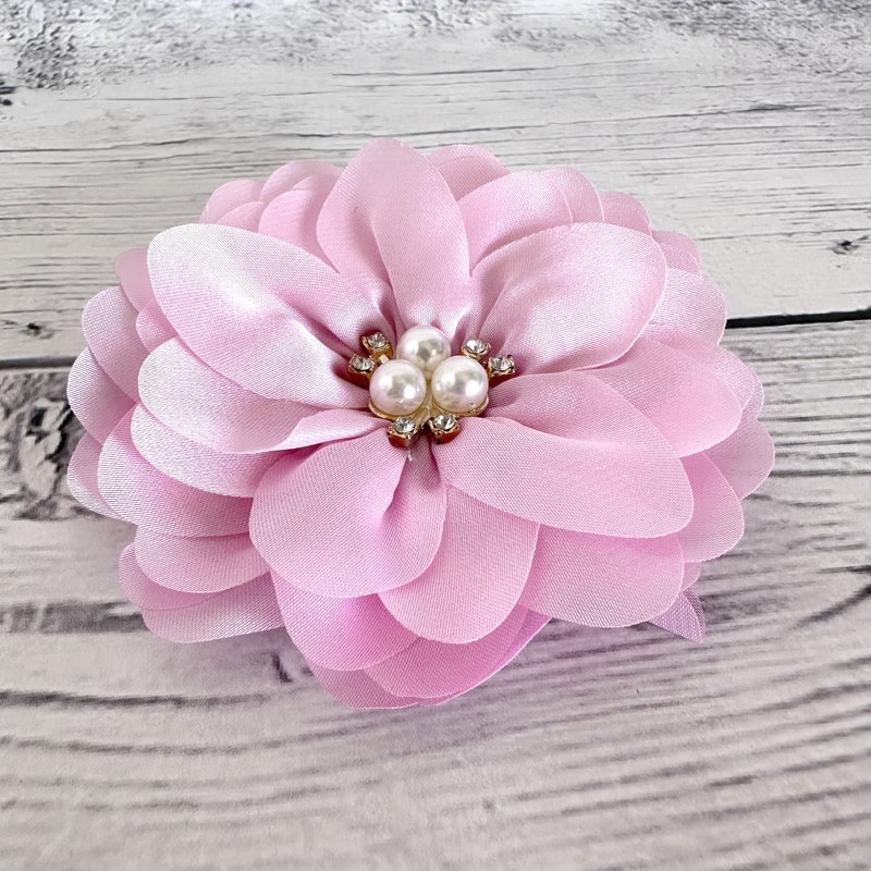 Pink Chiffon Flower - Etsy