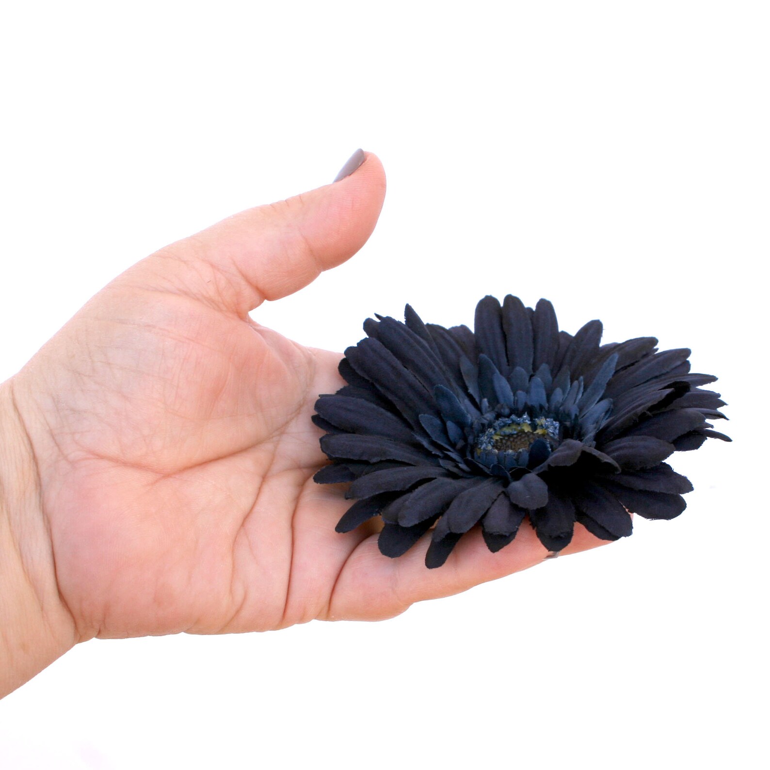 Navy Blue Artistry Daisy - Artificial Flowers, Silk Flower Heads - PRE ...