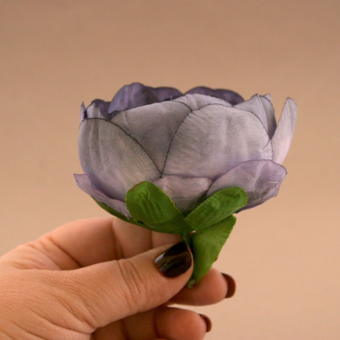 Periwinkle Lavender Blue Peony Artificial Flower Silk Flower Heads - Etsy
