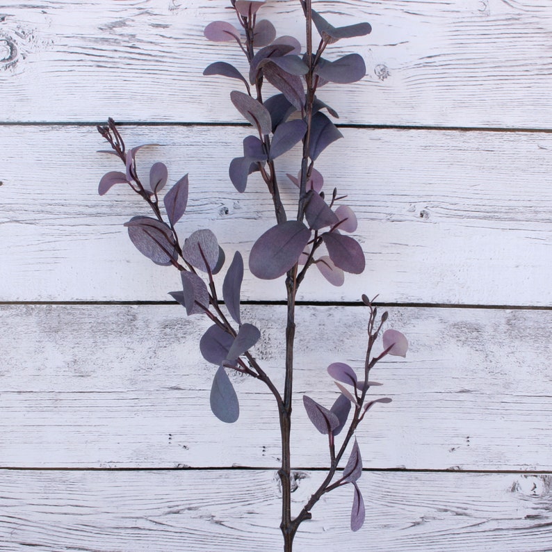 Faded Purple Eucalyptus Stem Faux Floral Artificial Floral - Etsy