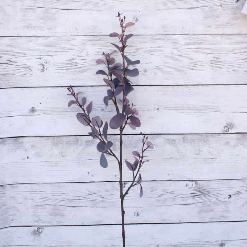 Faded Purple Eucalyptus Stem Faux Floral Artificial Floral - Etsy
