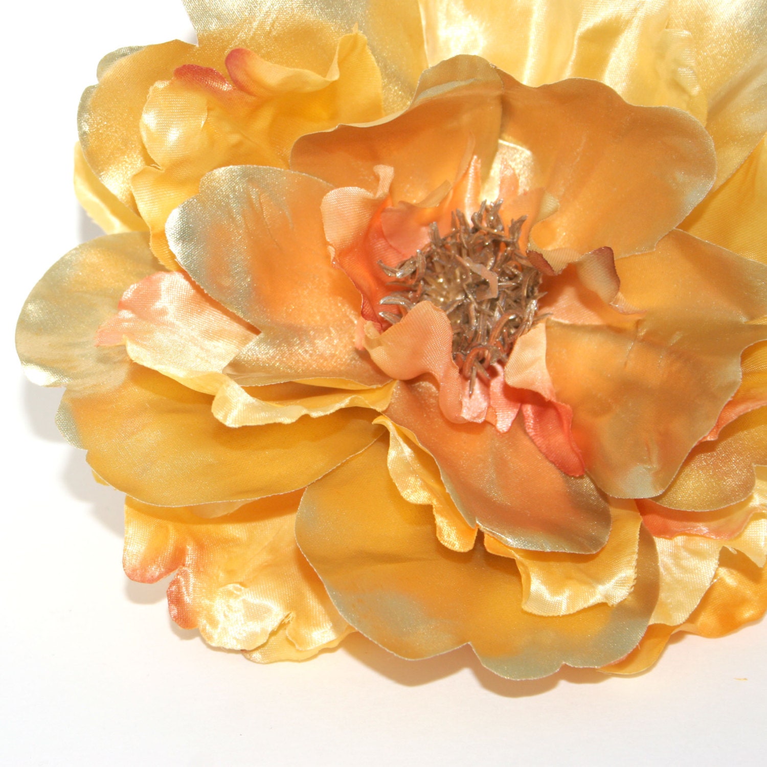 Metallic Yellow Gold Peony With or Without Stem Boutique | Etsy