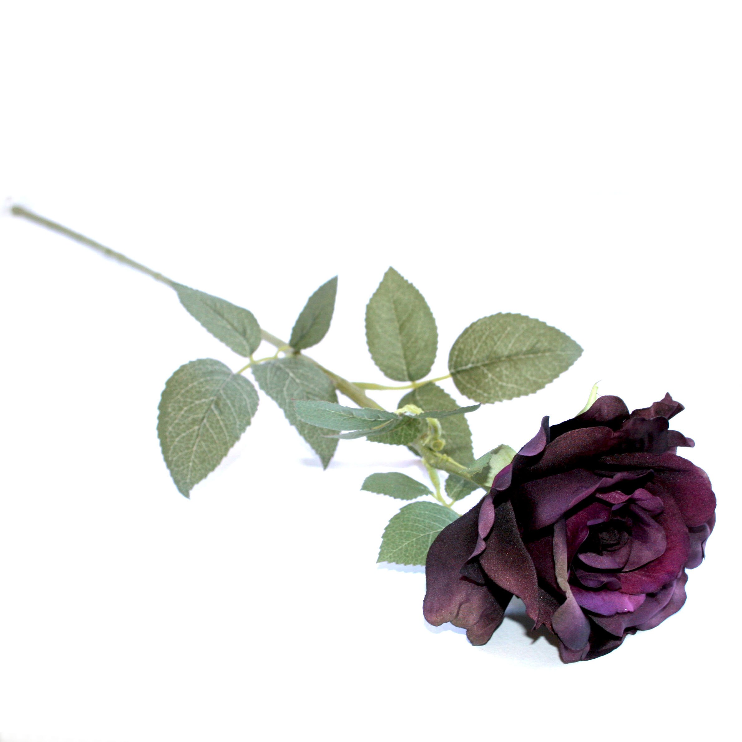 Purple Plum Botanic Rose Silk Flowers Artificial Flowers - Etsy