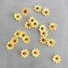 20 Mini Paper Sunflowers - Scrapbooking, Hair Flowers, Craft Flowers ...