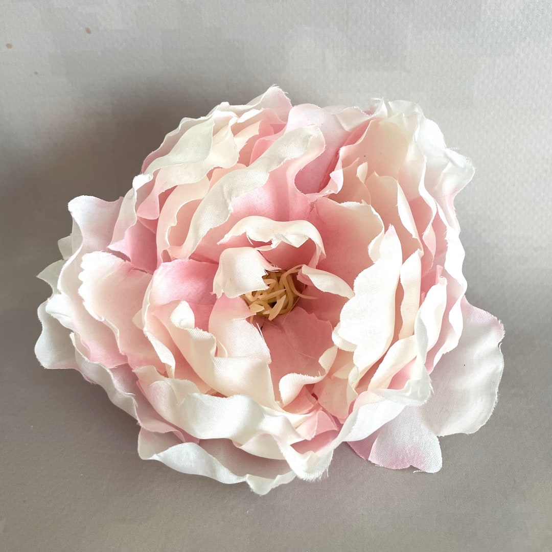 Light Creamy Pink Peony - Artificial Flowers, Silk Flowers - PRE-ORDER ...