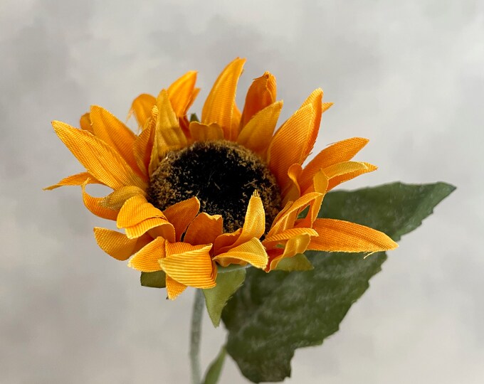 Small Harvest Yellow Sunflower Pick - Artificial Flowers - Etsy
