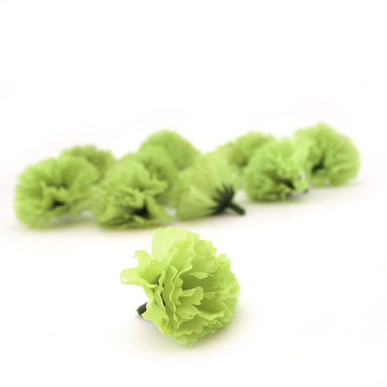 100 Lime Green Baby Carnations Artificial Flowers - Etsy