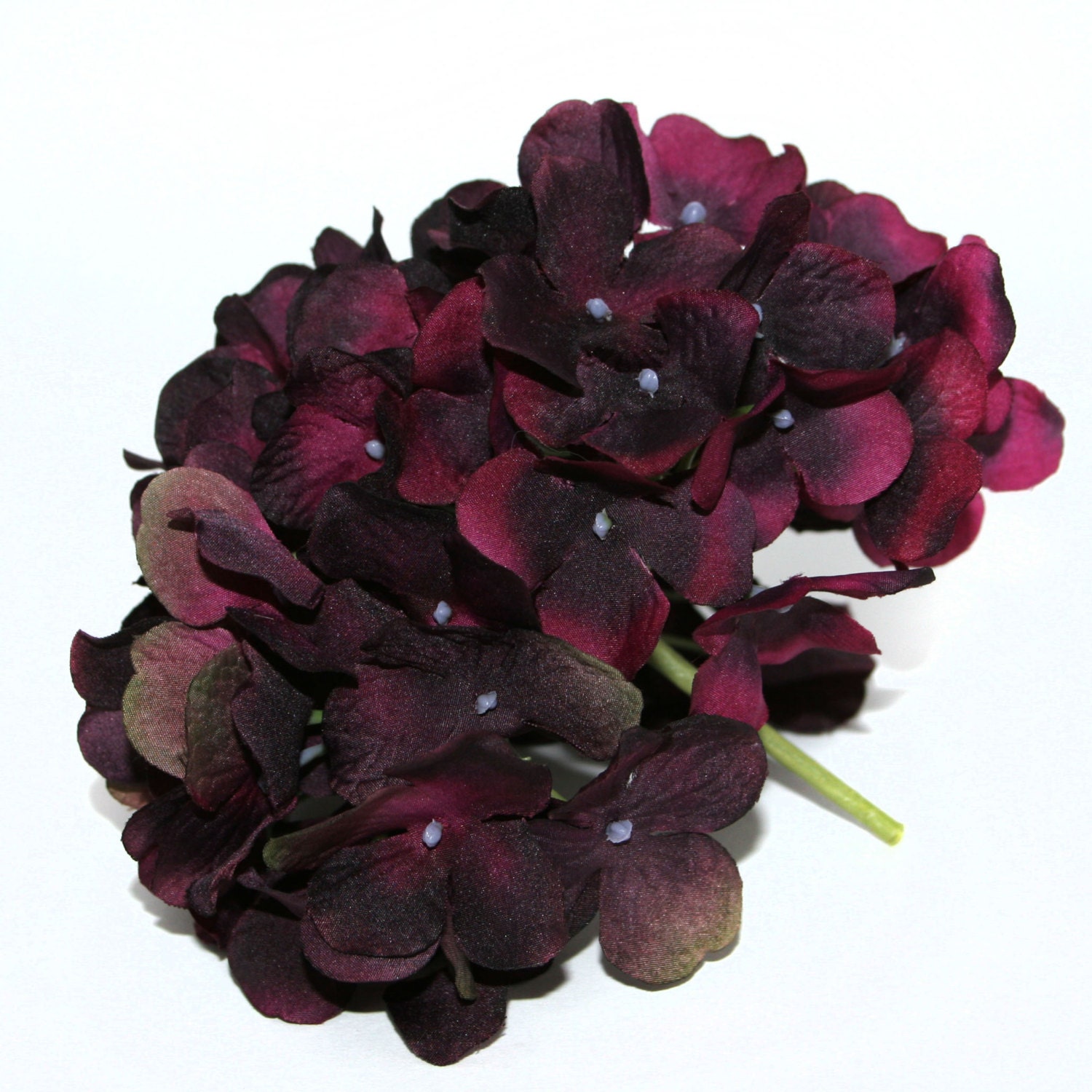 Large Plum Hydrangea Bunch Full Head Artificial Flowers - Etsy