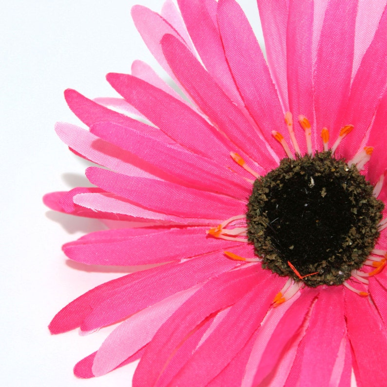 Hot Pink Wild Gerbera Daisy - Artificial Flowers, Silk Flower Heads ...