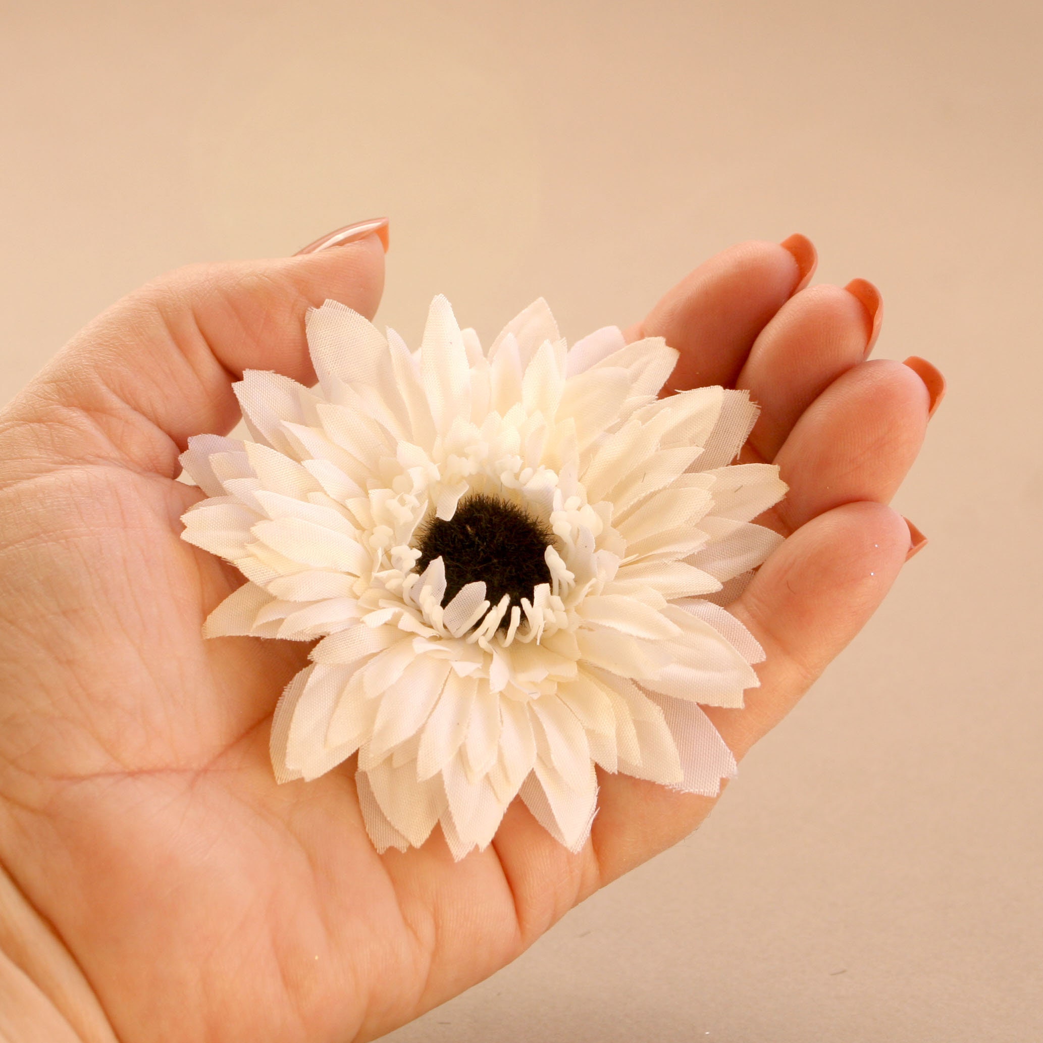 3 Creamy White Spider Daisy Flower Heads Artificial Flower | Etsy