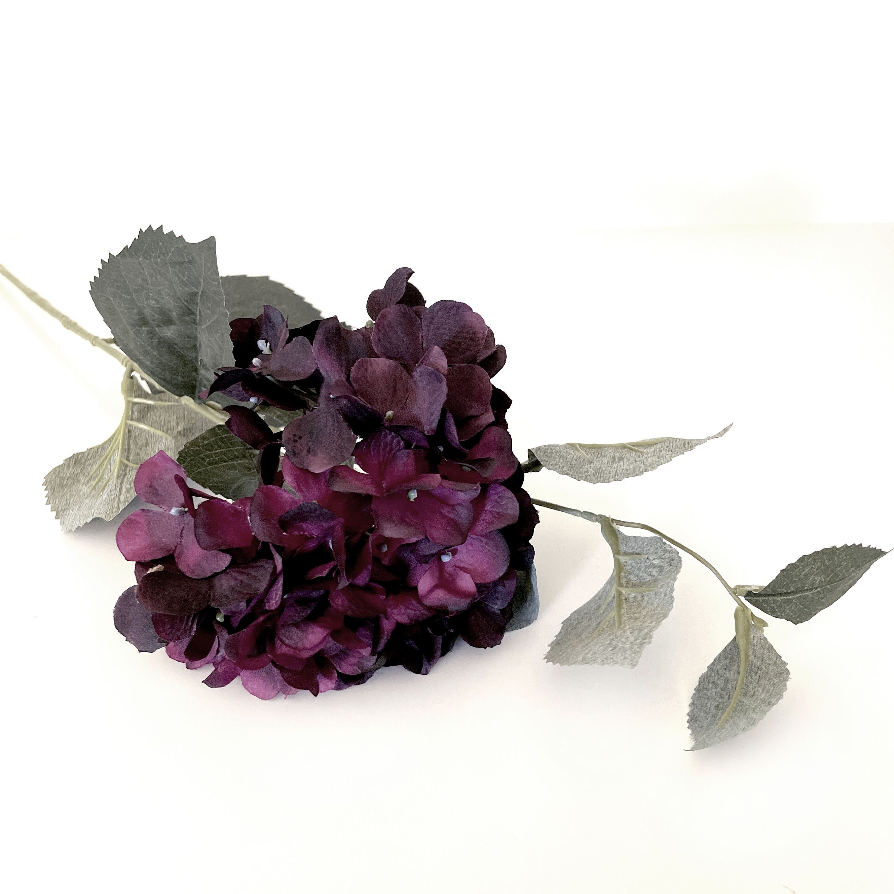 Large Plum Hydrangea Bunch Full Head Artificial Flowers - Etsy