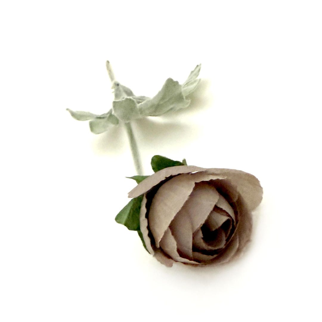 GRAY RANUNCULUS Bud Pick - Artificial Flower - Etsy