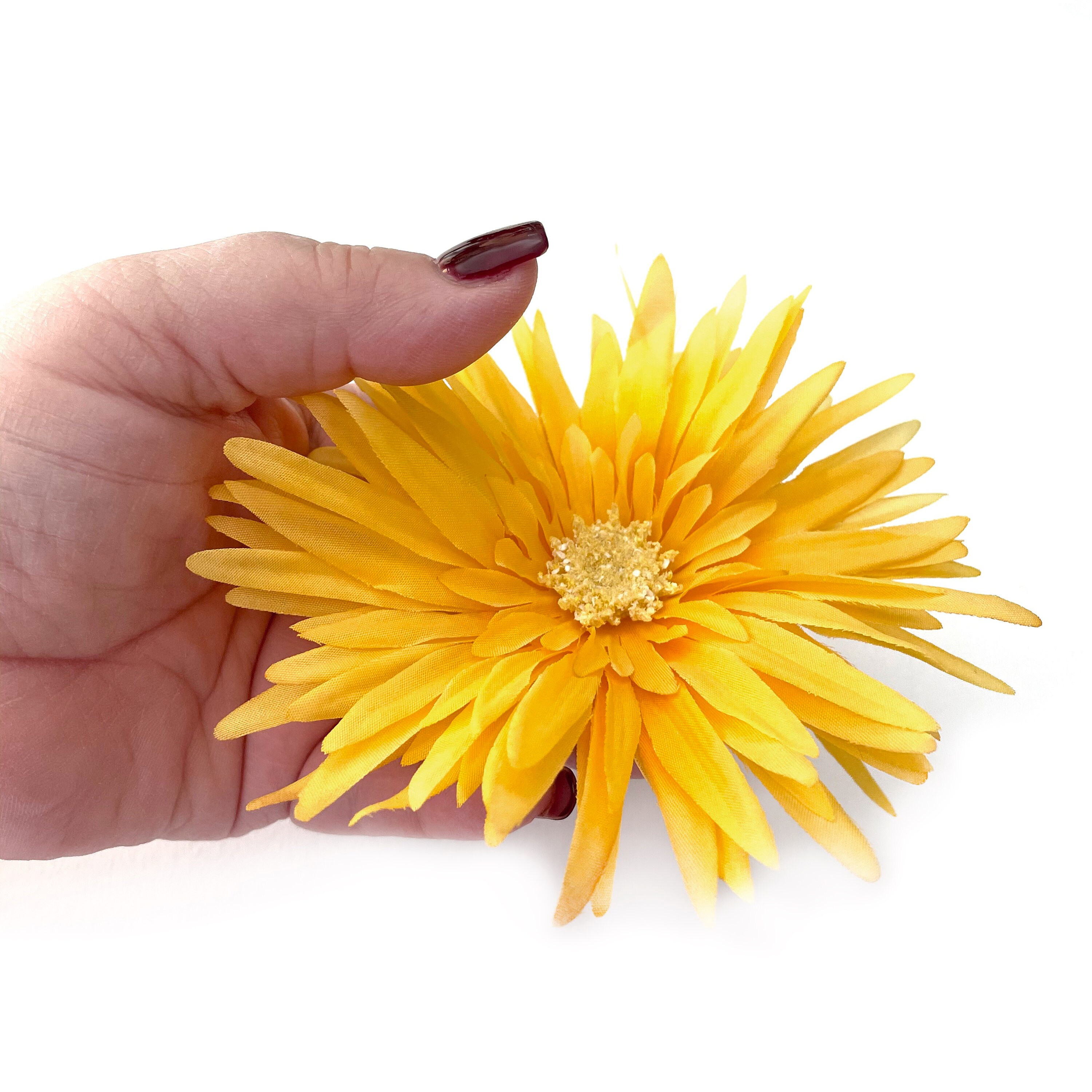 Yellow Gerbera Spider Daisy - Artificial Flowers, Silk Flower Head - Etsy