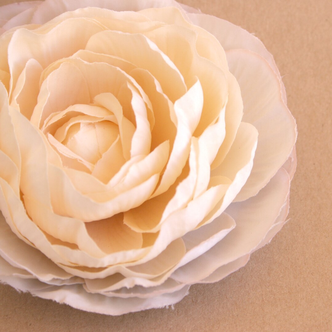 Ivory Beige Ranunculus - 4.5 Inch - Artificial Flowers, Silk Flowers - Etsy
