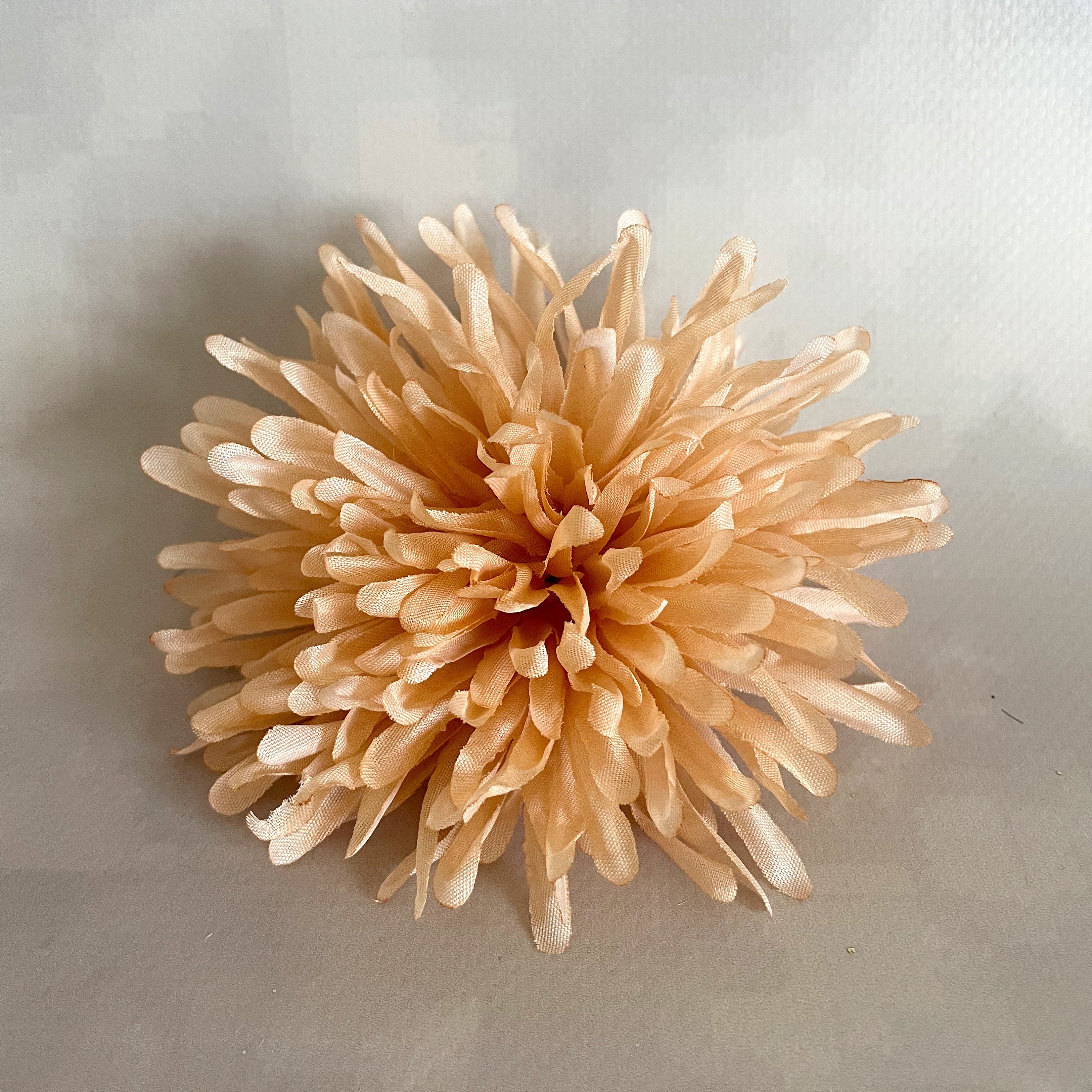Spiky Peach Mum Artificial Flower Head - Etsy