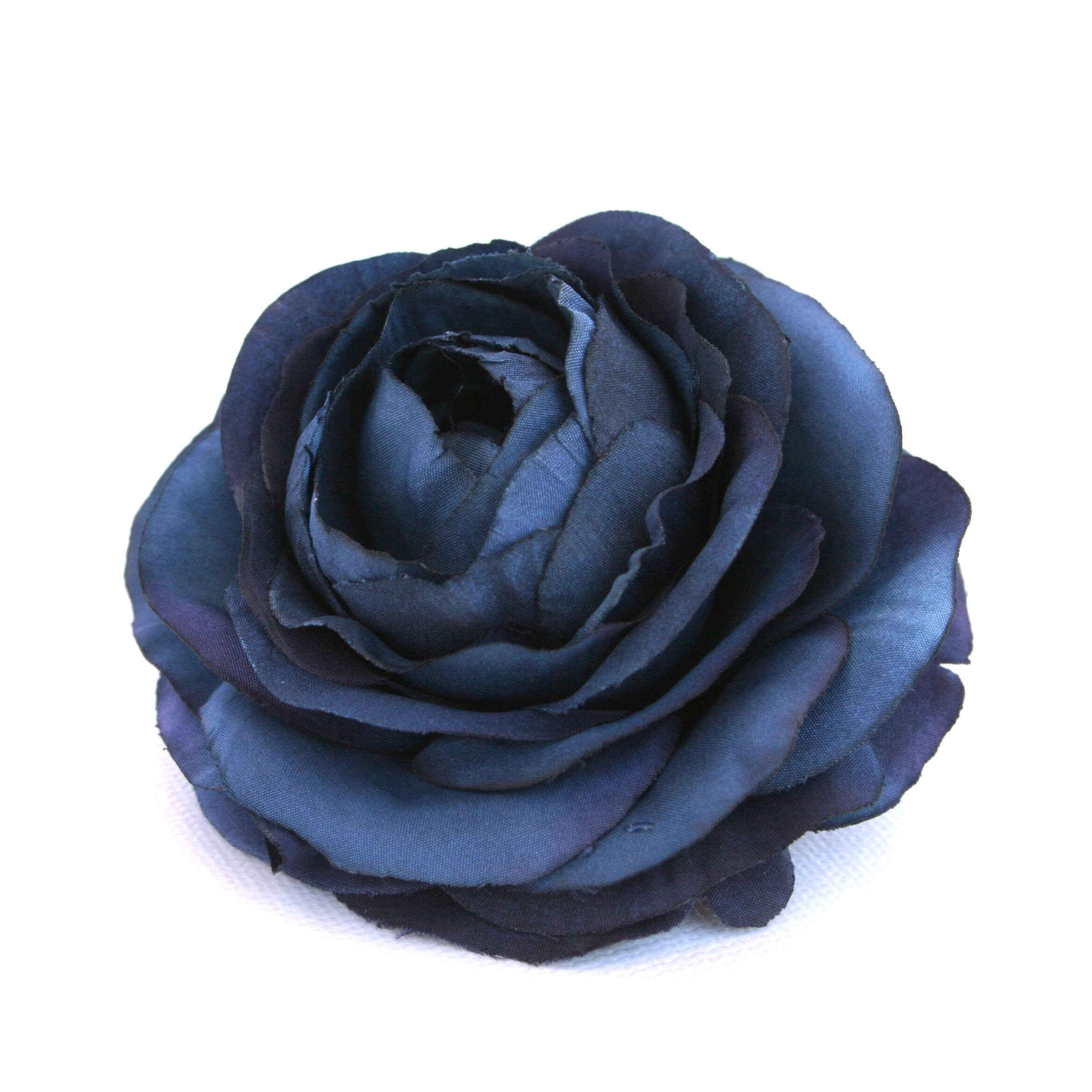 Navy Blue Ranunculus Silk Flowers Artificial Flower Heads - Etsy