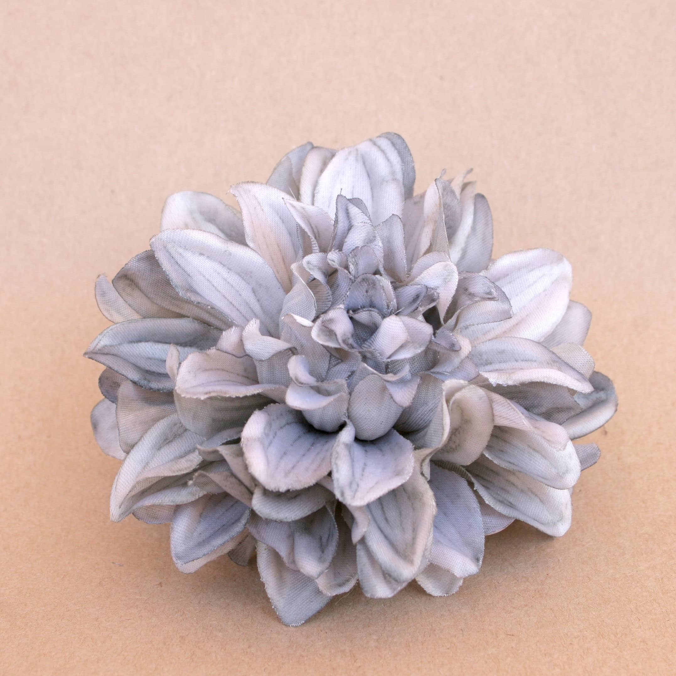 Light Grey Dahlia - Boutique Quality - Artificial Flower, Silk Flower ...