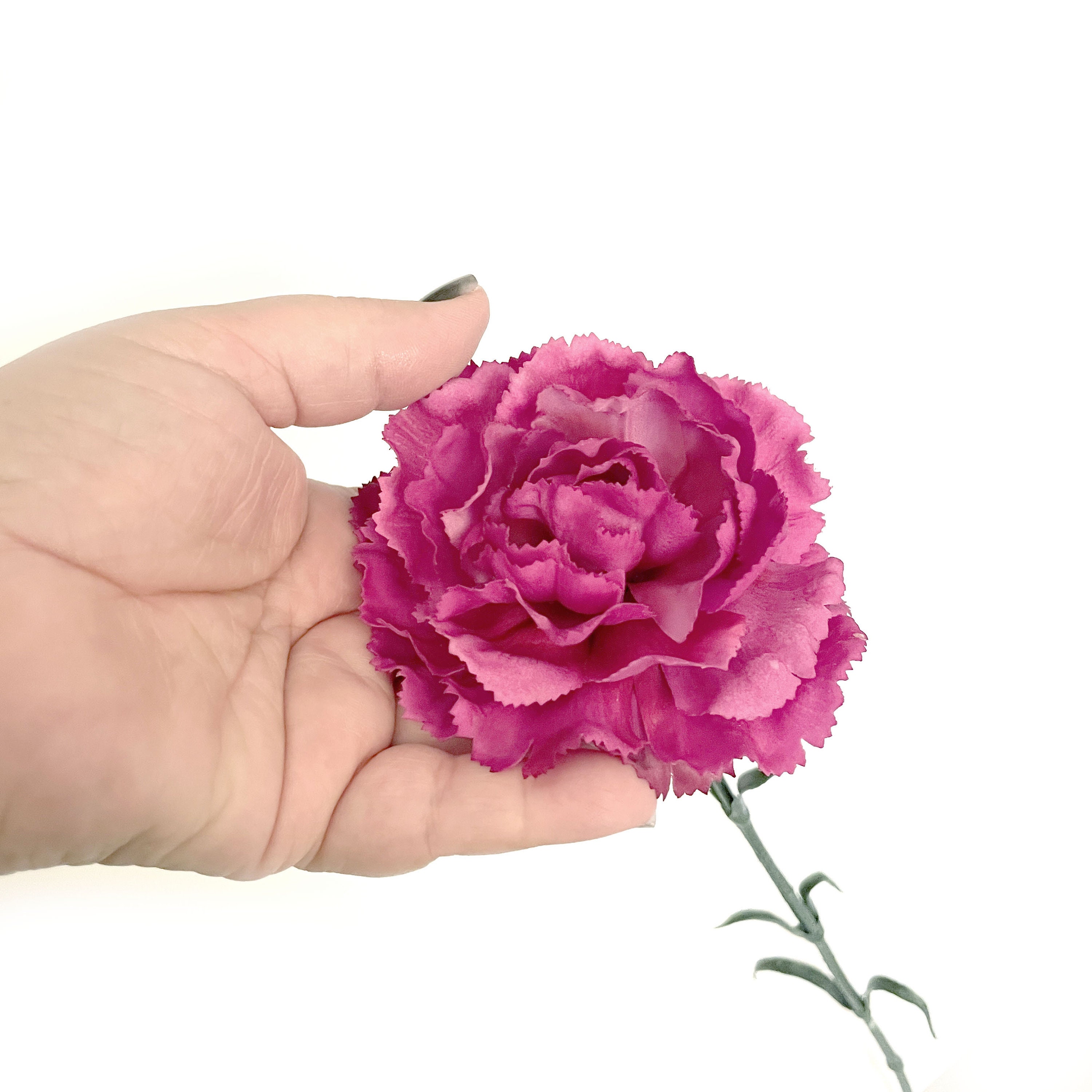 Real Touch Violet Carnation - Artificial Flowers - Available With or ...
