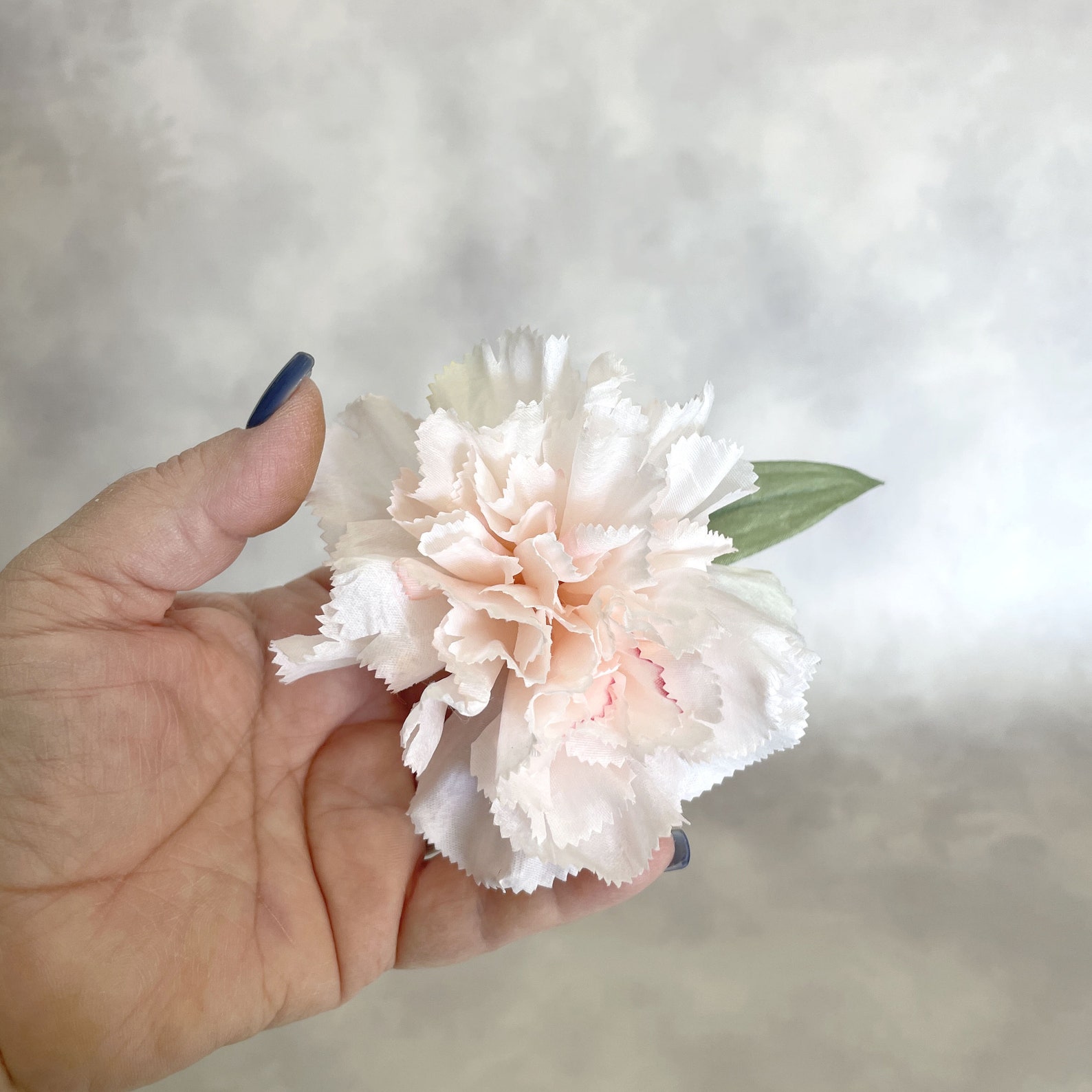Blush Pink Carnation - Artificial Flower, Silk Flowers - Etsy