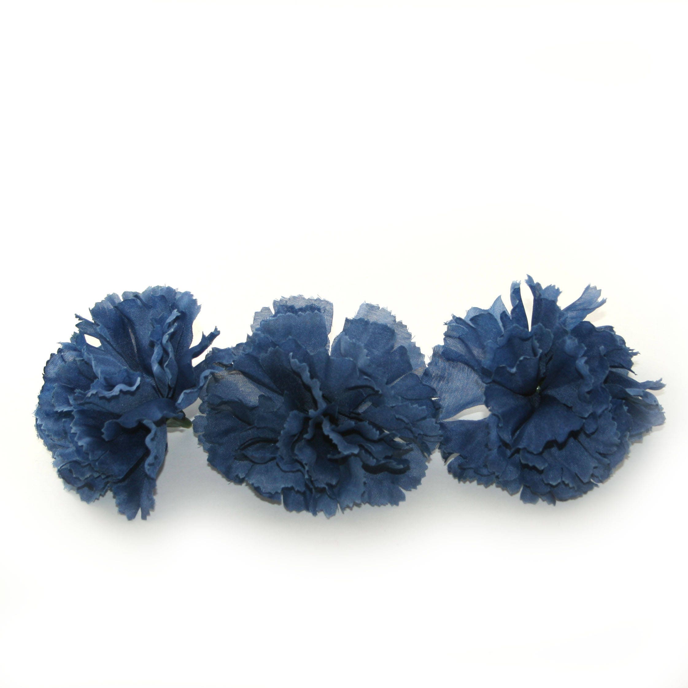 3 Bargain Navy Blue Carnations Artificial Flowers - Etsy