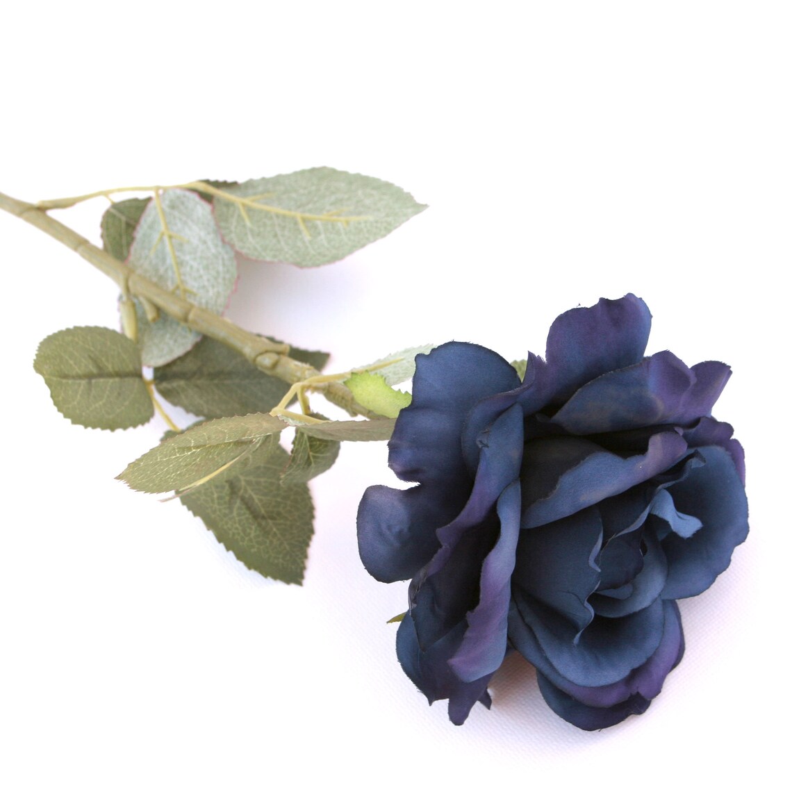 Navy Blue Botanic Rose Silk Flowers Artificial Flowers | Etsy