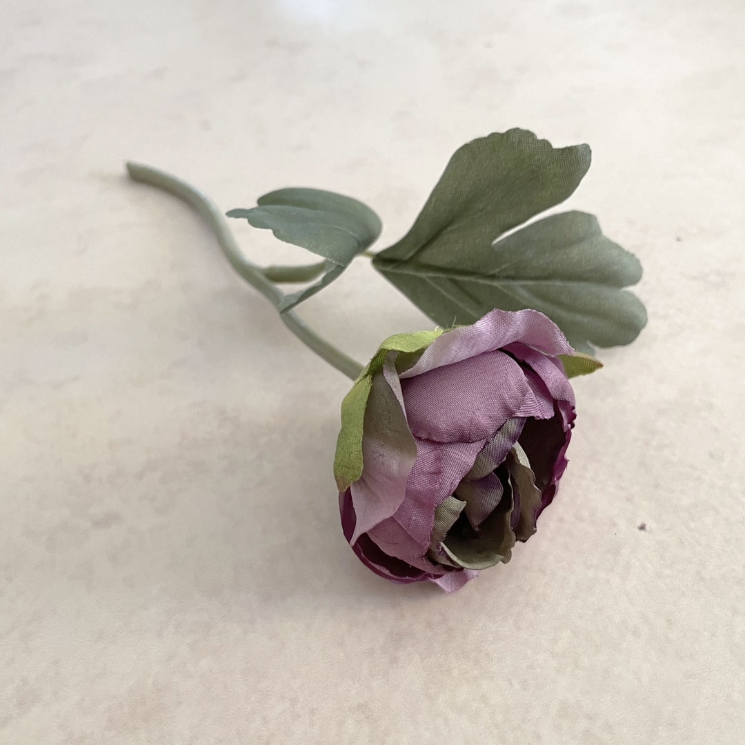Lavender Purple Ranunculus Pick- Artificial Flowers, Silk Flowers - Etsy