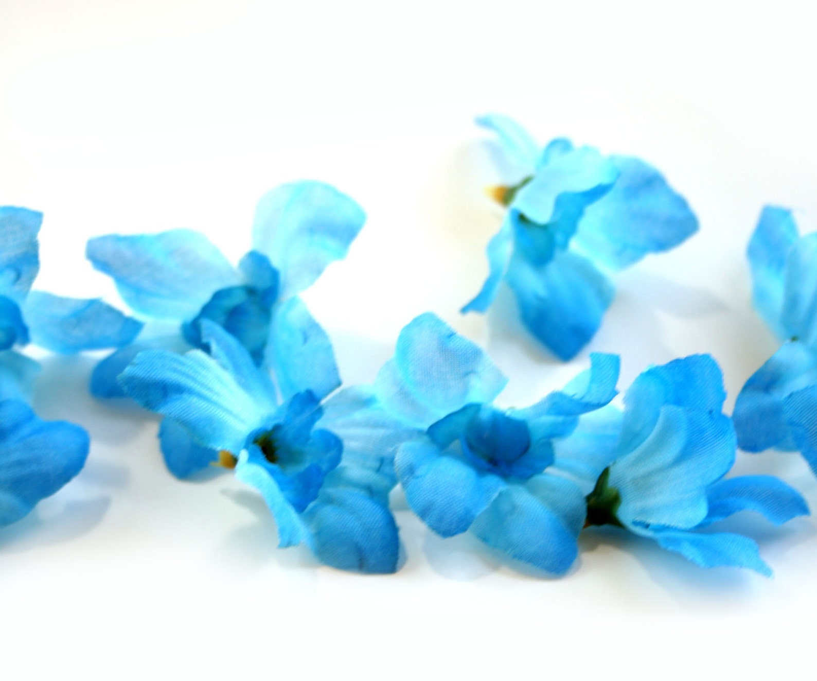 Bright Blue Bargain Delphinium 10 Count 2 Layers Budget - Etsy