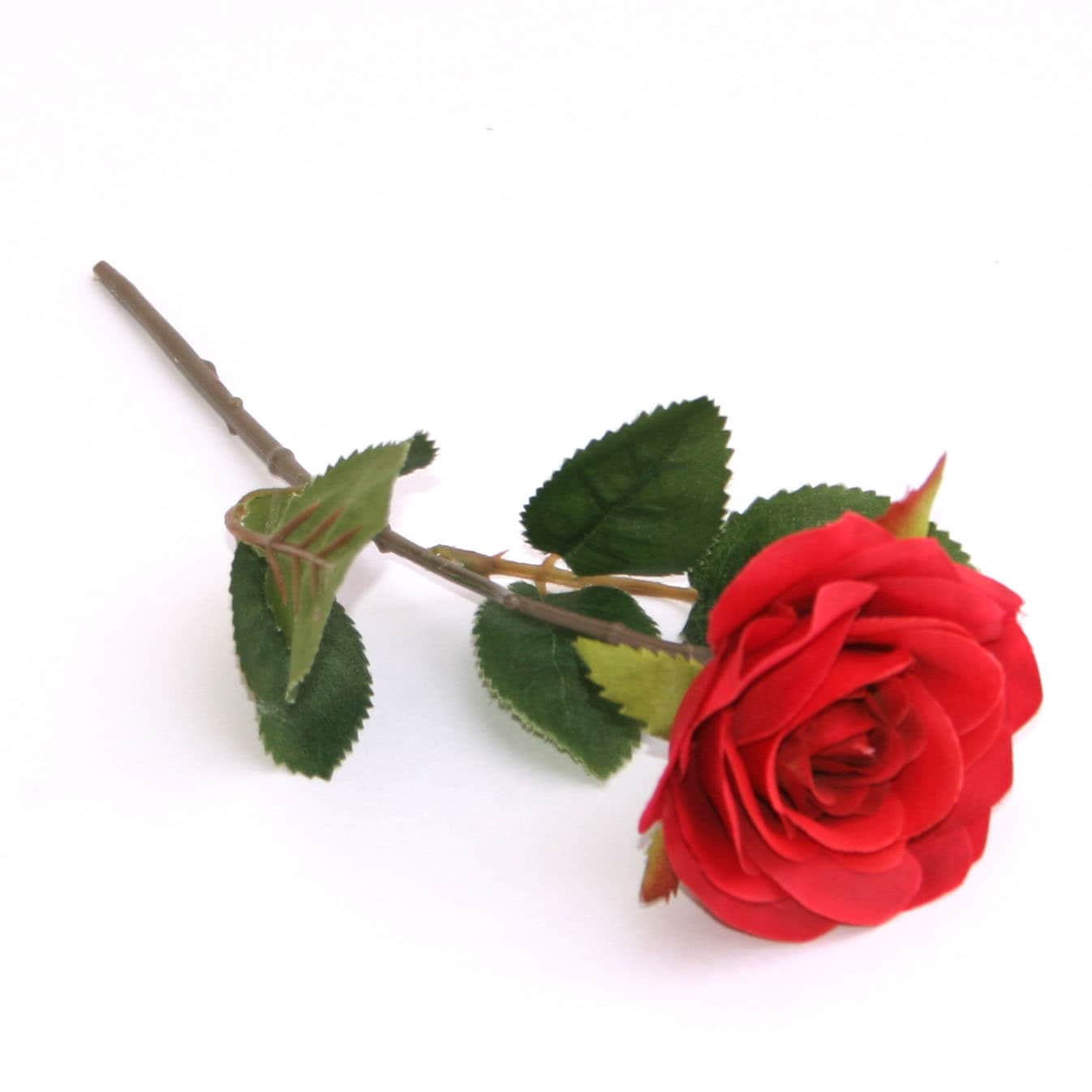 Red Garden Rose Pick Artificial Flowers Silk Roses | Etsy
