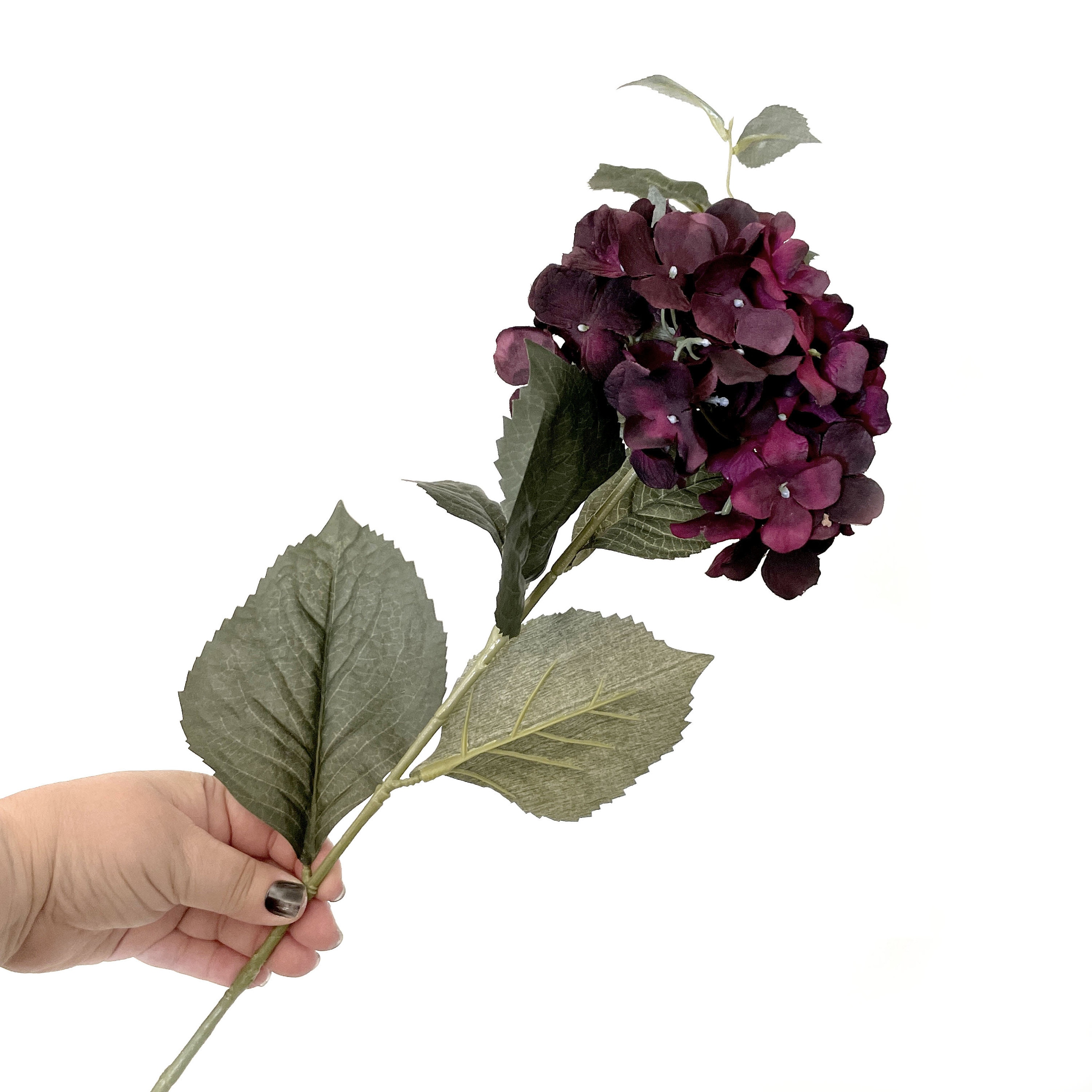 Large Plum Hydrangea Bunch Full Head Artificial Flowers - Etsy
