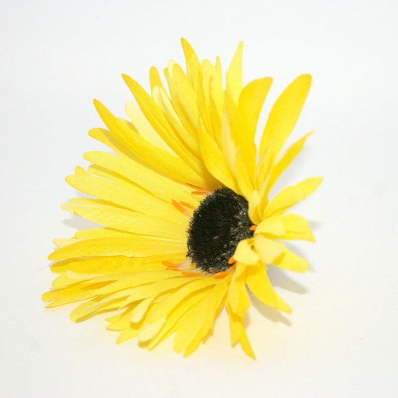 Bright Yellow Wild Gerbera Daisy Artificial Flowers Silk - Etsy