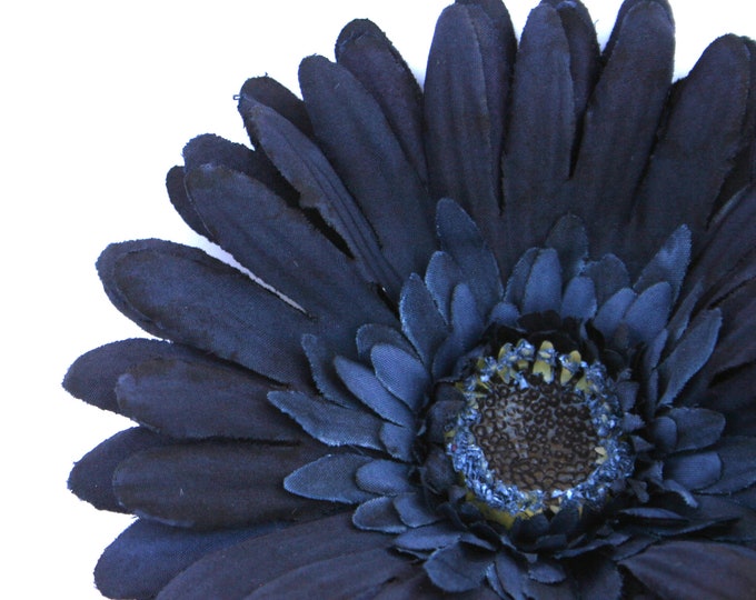Navy Blue Artistry Daisy - Artificial Flowers, Silk Flower Heads - PRE ...