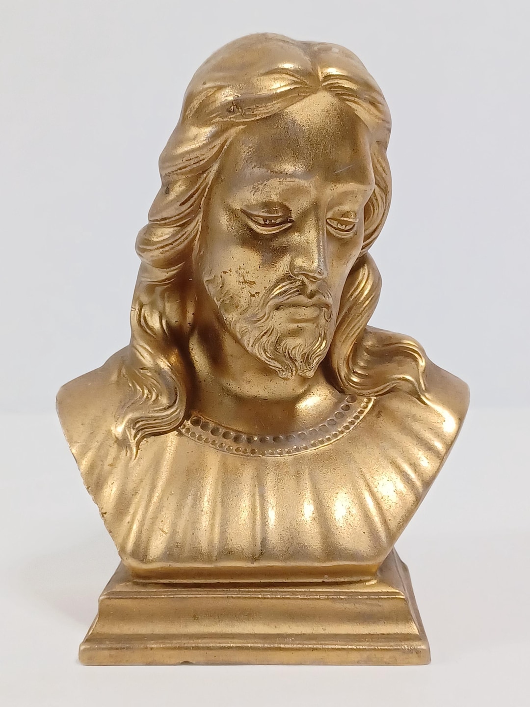Jesus . Vtg. 6” Ceramic Jesus Bust Statue Figurine Religious -realy ...