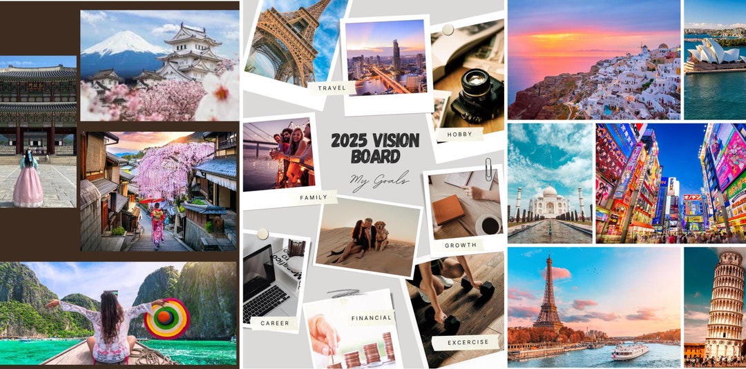 2025 Vision Board Printable PDF Plus FREE 2025 Planner Printable PDF ...