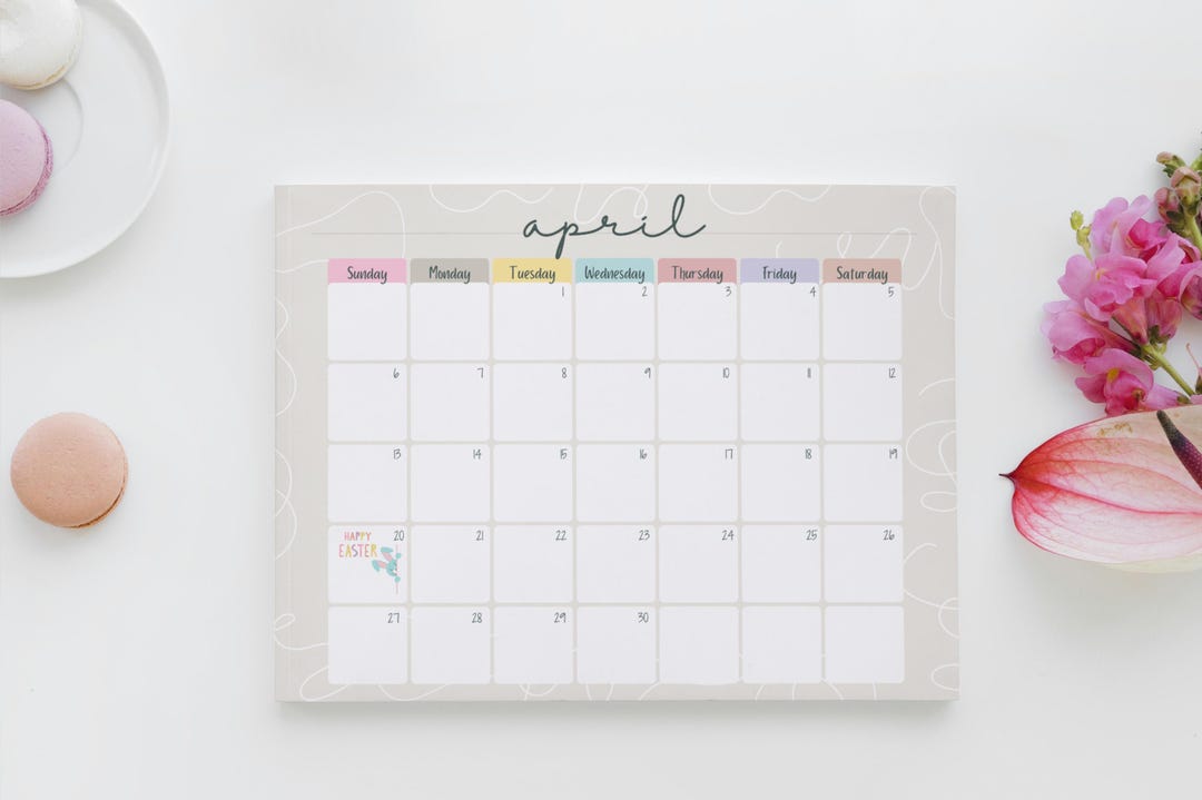 2025 Calendar Printable, Digital Download, Cute Modern Neutral Calendar ...