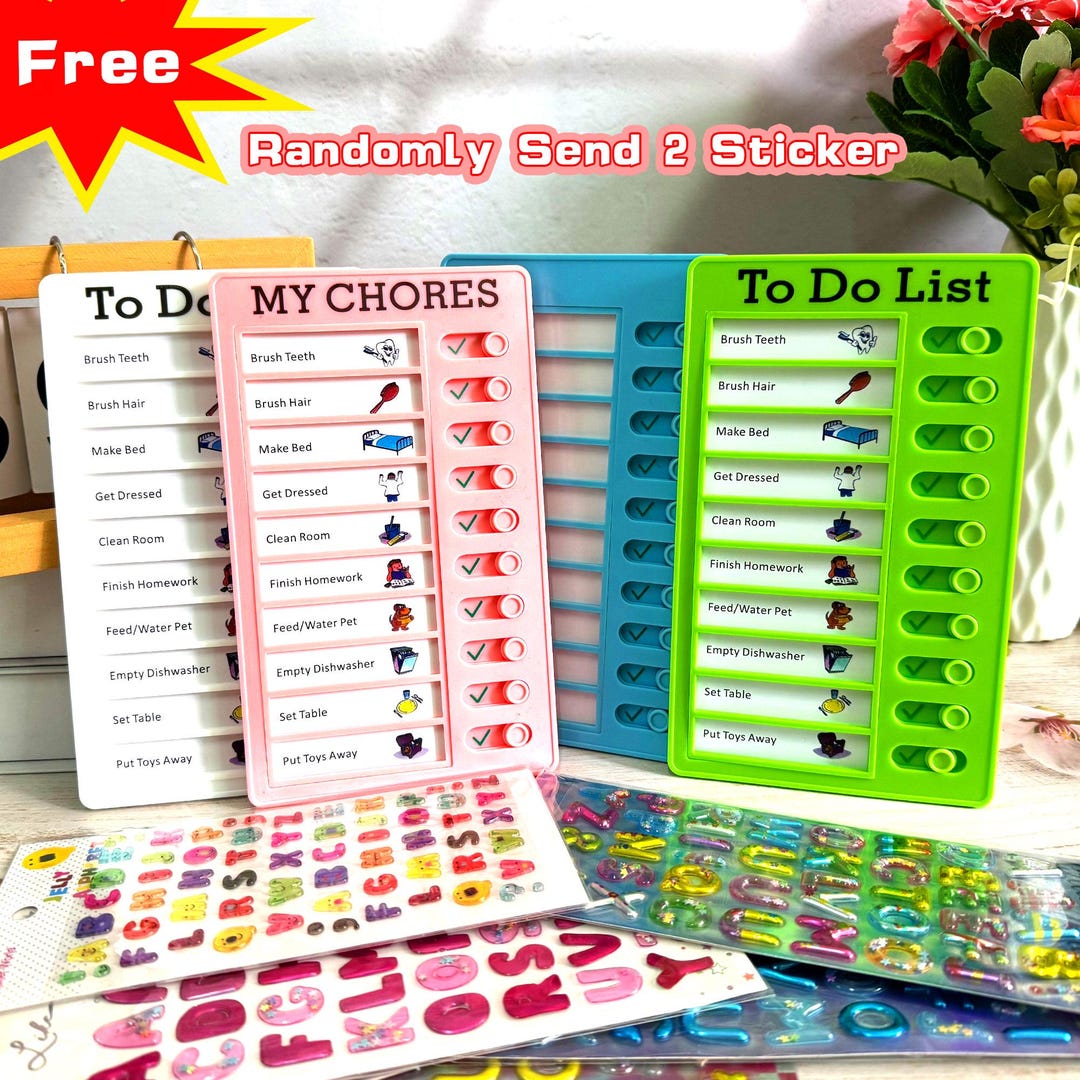 Personalized Daily Checklist Board,kids Routine Checklist,daily ...