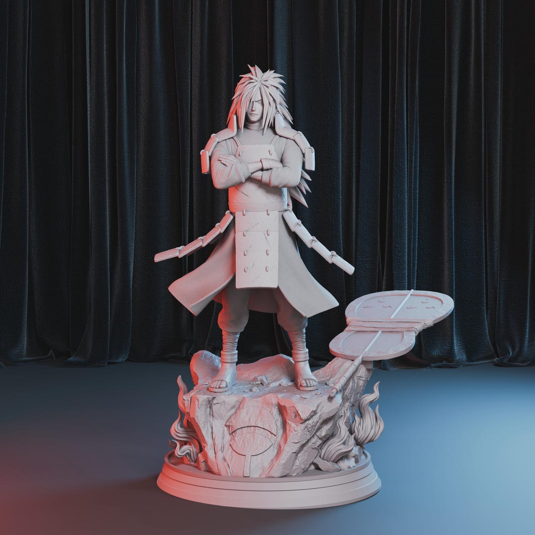 Madara Uchiha 3D STL Model the Legendary Uchiha Reborn - Etsy