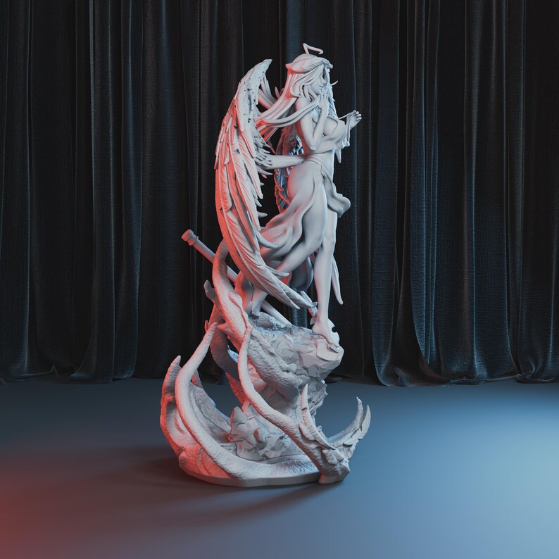 Morgana 3D STL Model Fallen Angel of Lol - Etsy