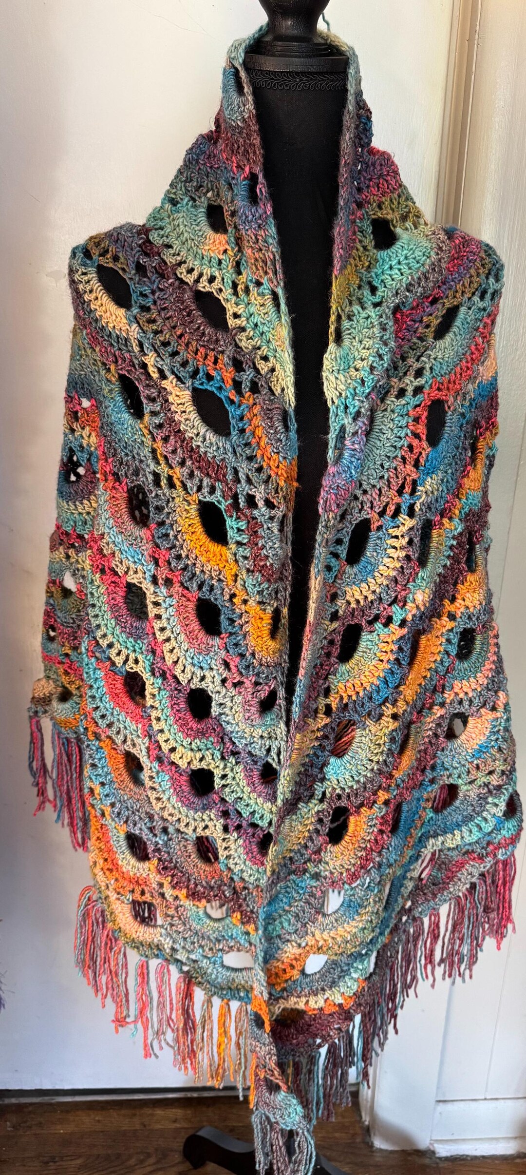 Virus Shawl Rainbow Colors & Friendship Scarf - Etsy