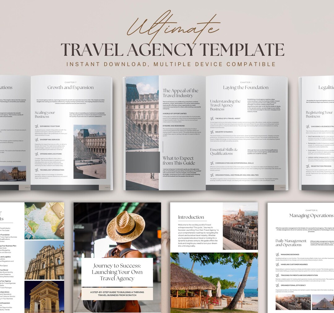 Comprehensive Travel Agency Guide Template for Itinerary Planning ...