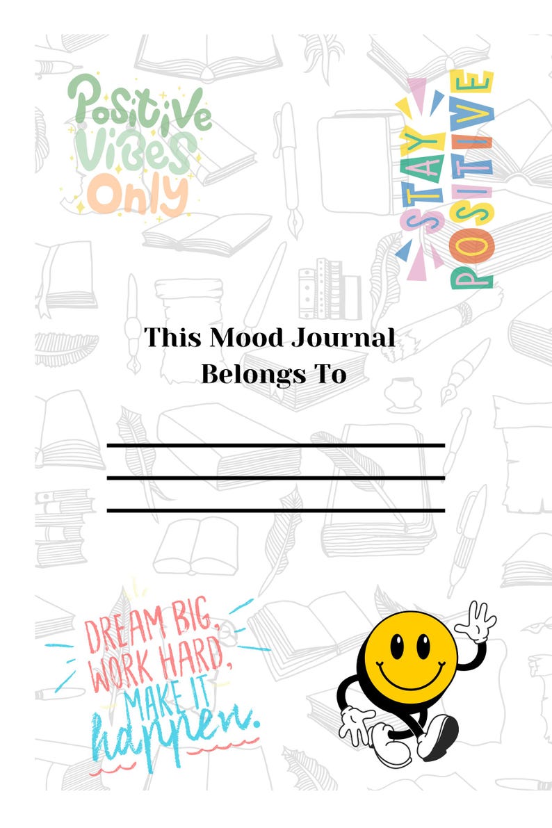 Printable Mood Tracker, Mood Journal, Emotion Tracker, Wellness Planner ...