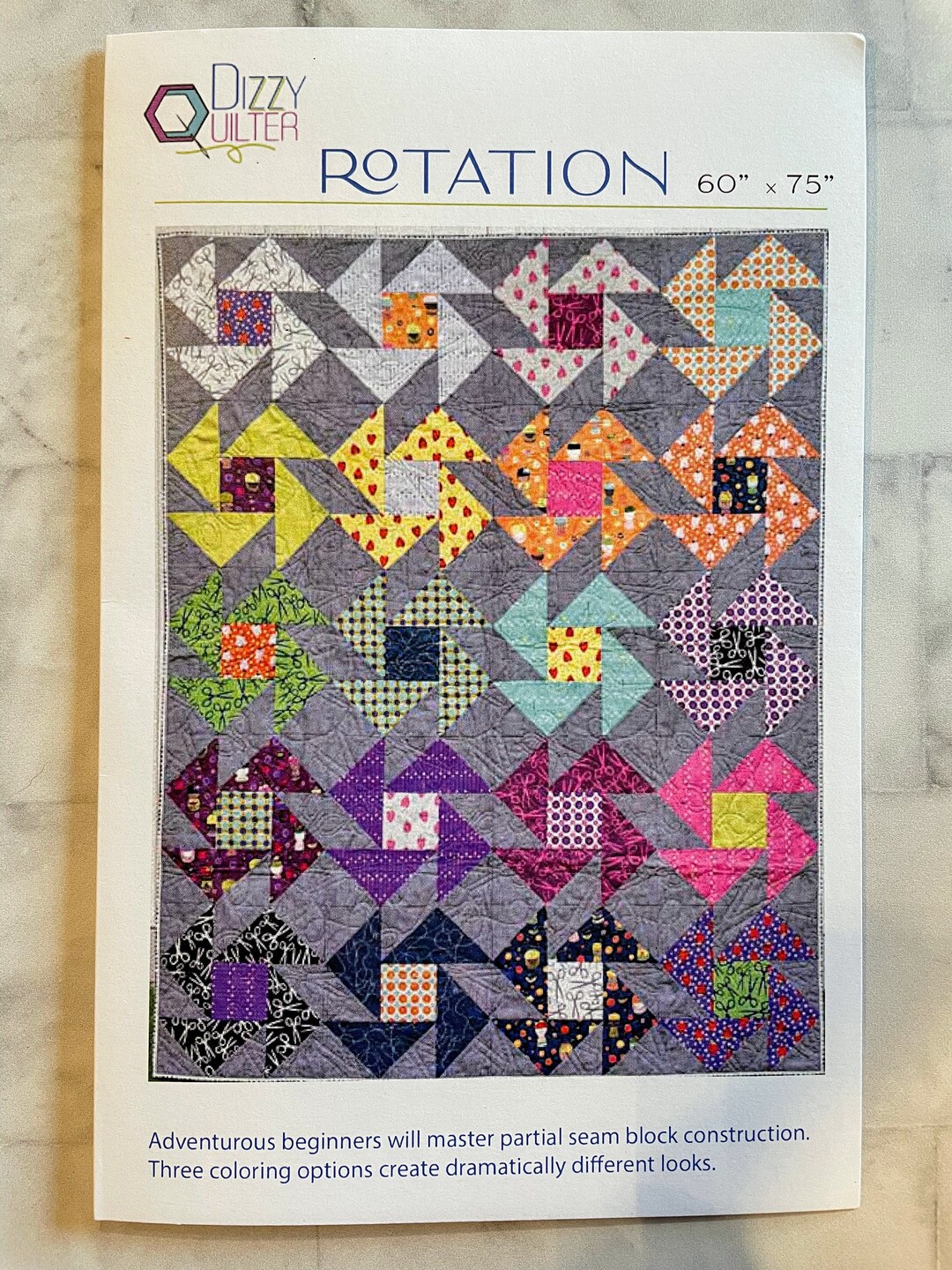Rotation Quilt Pattern by Dizzy Quilter, Paper Copy, Fat Quarter ...