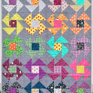 Rotation Quilt PDF Pattern by Dizzy Quilter, Fat Quarter Friendly - Etsy