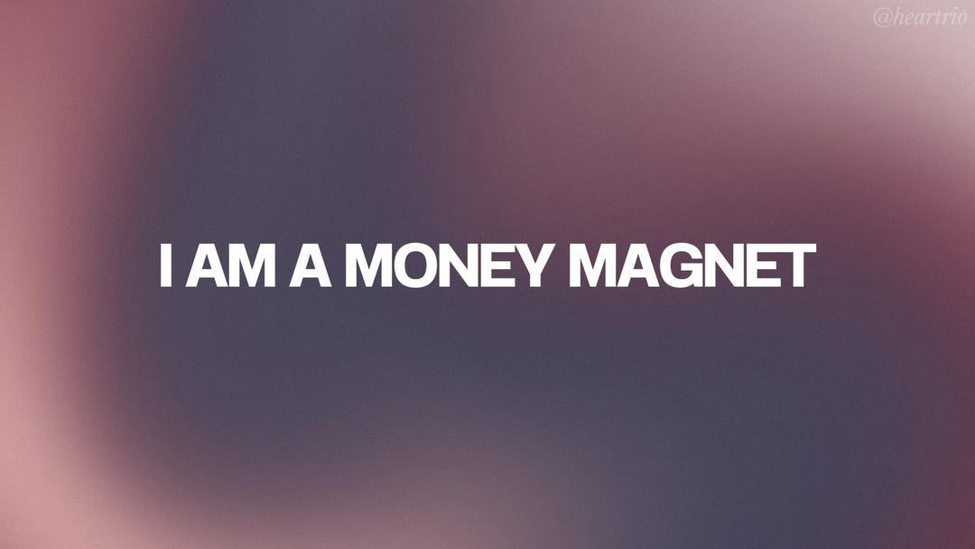 Money Affirmation Desktop Wallpaper Set - Etsy