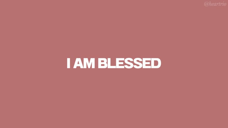Blessed Affirmation Desktop Wallpaper Set - Etsy