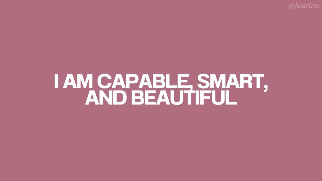 Self Affirmation Desktop Wallpaper Set - Etsy