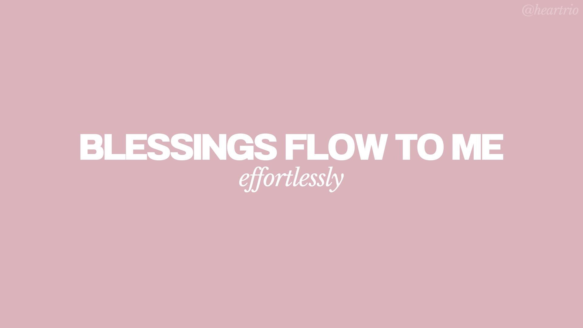 Blessings Affirmation Desktop Wallpaper Set - Etsy